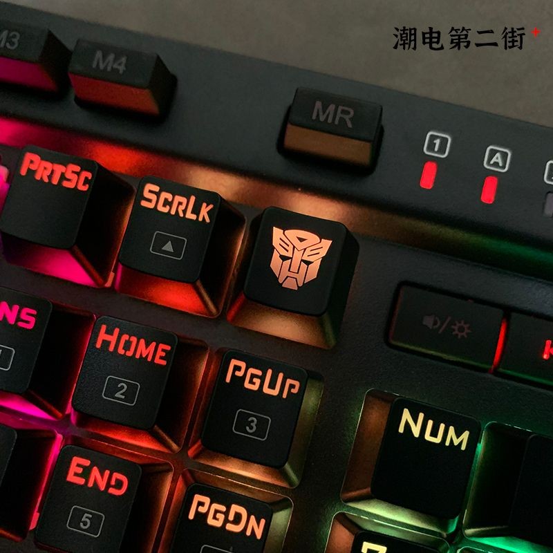 Optimus Transformers Keycap โปร่งแสงคีย์บอร์ด Keycap Ten Optimus Prime ...