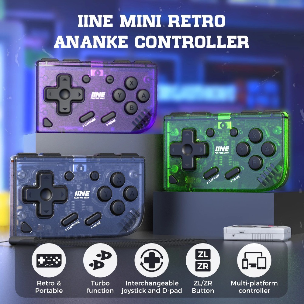 IINE Mini Retro Ananke controller สําหรับ Nintendo Switch & Switch Oled ...