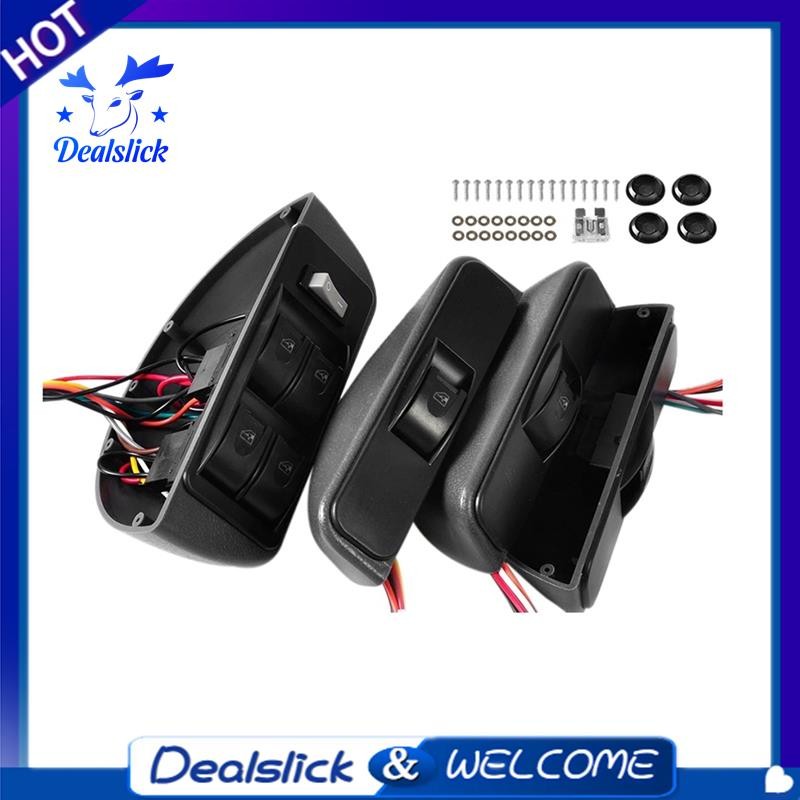 Dealslick12V รถ Universal Crescent Power Window Switch Kit 4 ประตู ...