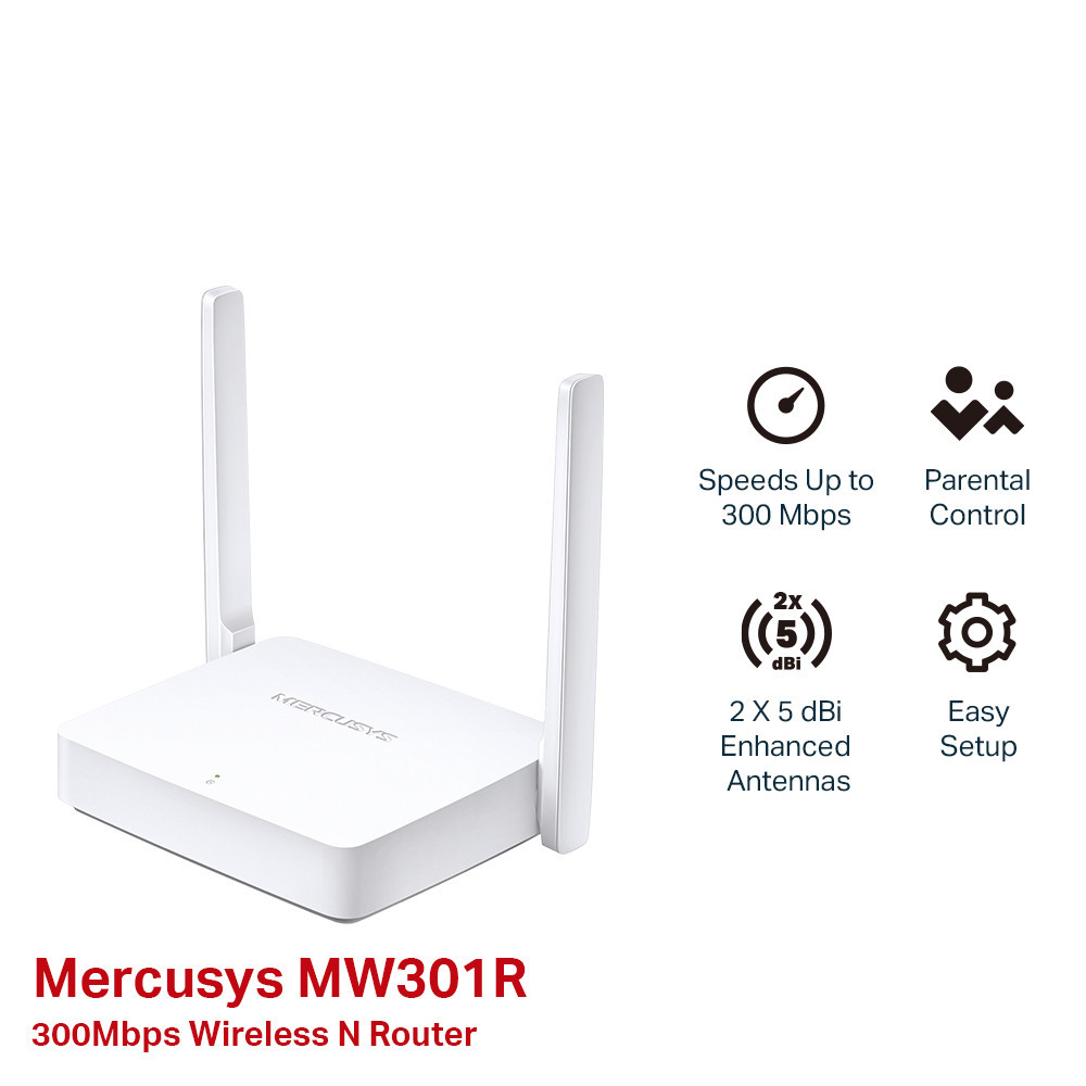 Mercusys Router MW301R 300Mbps Wireless N Router ความเร็วเครือข่ายไร้ ...