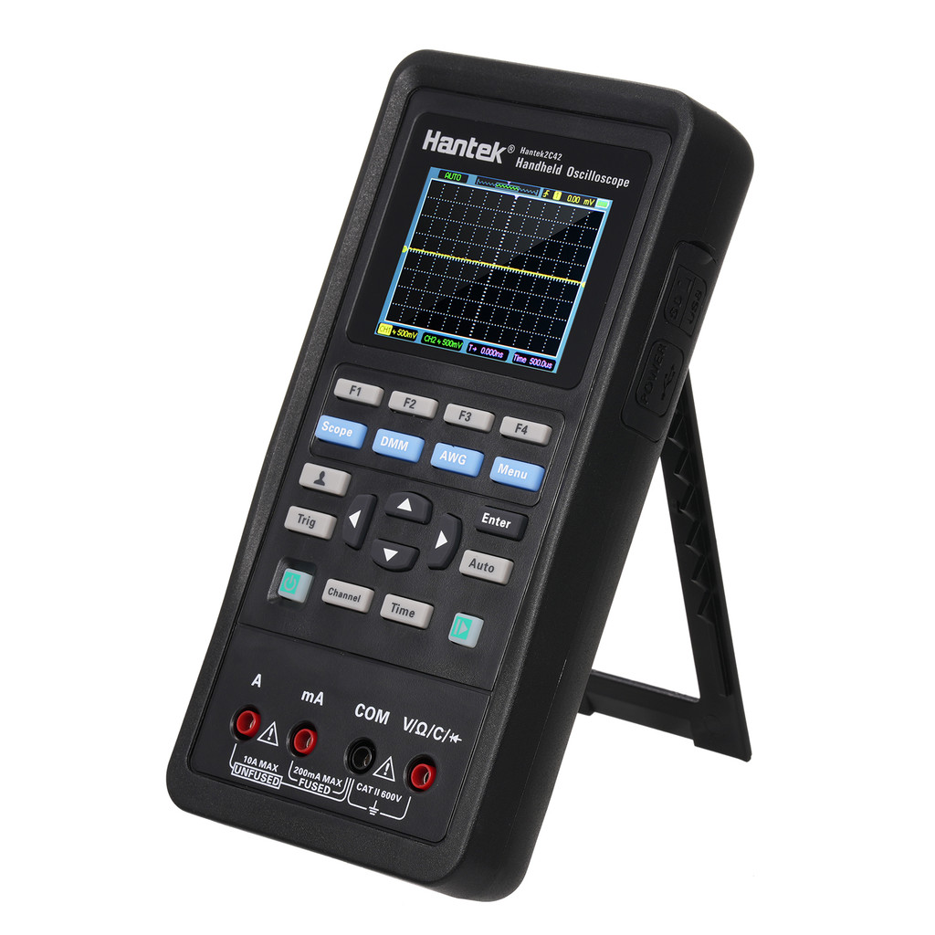 Hantek 2 in 1 Handheld Digital Oscilloscope + มัลติมิเตอร์ Dual-channel ...