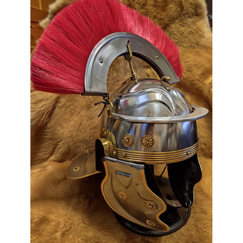 หมวกกันน็อคโรมัน Centuran H, หมวกกันน็อคกองทัพโรมัน Optio สวมใส่ได้ ...