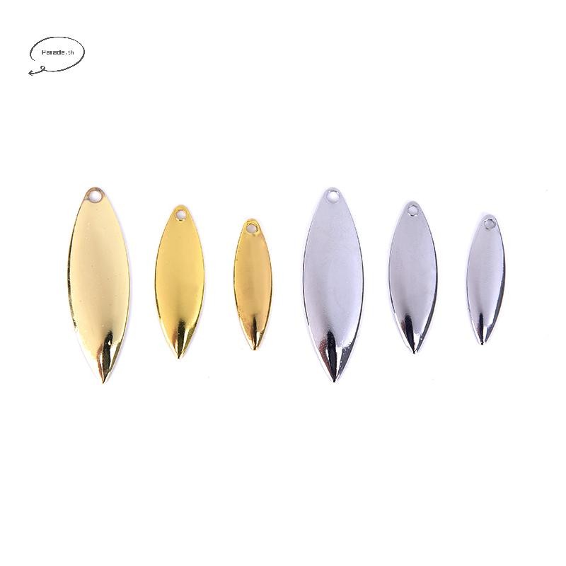 Parade 50 ชิ้น Willow Spinner ใบมีด Smooth Finish, DIY Spinner เหยื่อตก ...