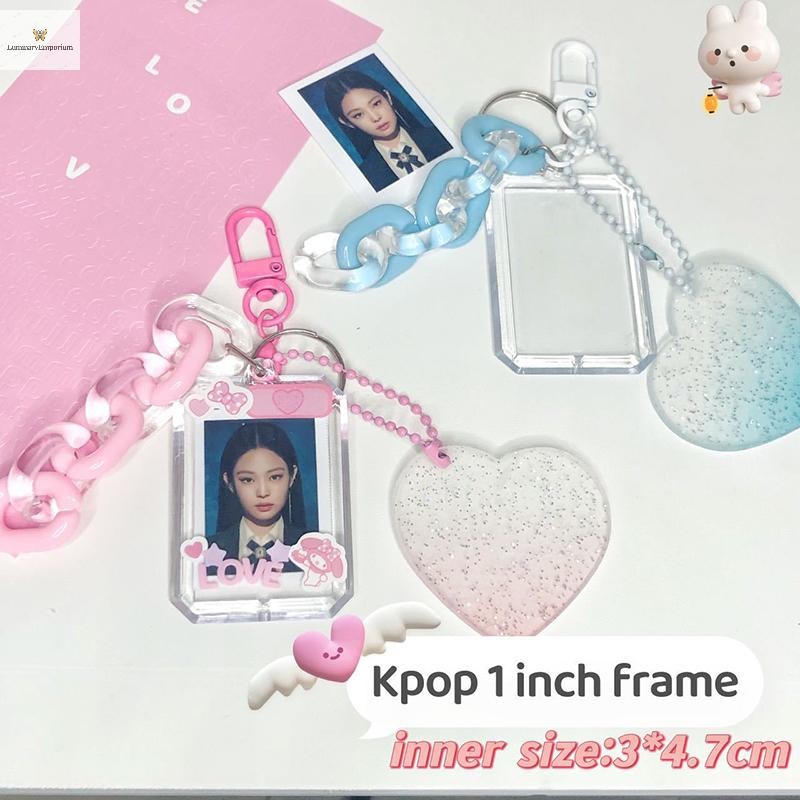 Cod Love Heart Kawaii 1 นิ้วอะคริลิค Photocard ผู้ถือการ์ดผู้ถือภาพ ...