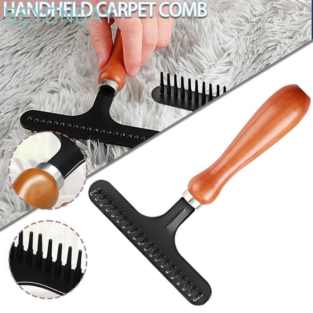 Beyonday Cart Groomer Rake, ไม้โลหะพรม, แบบพกพา HandHeld แปรงทําความสะอาดเครื่องใช้ในบ้าน ...
