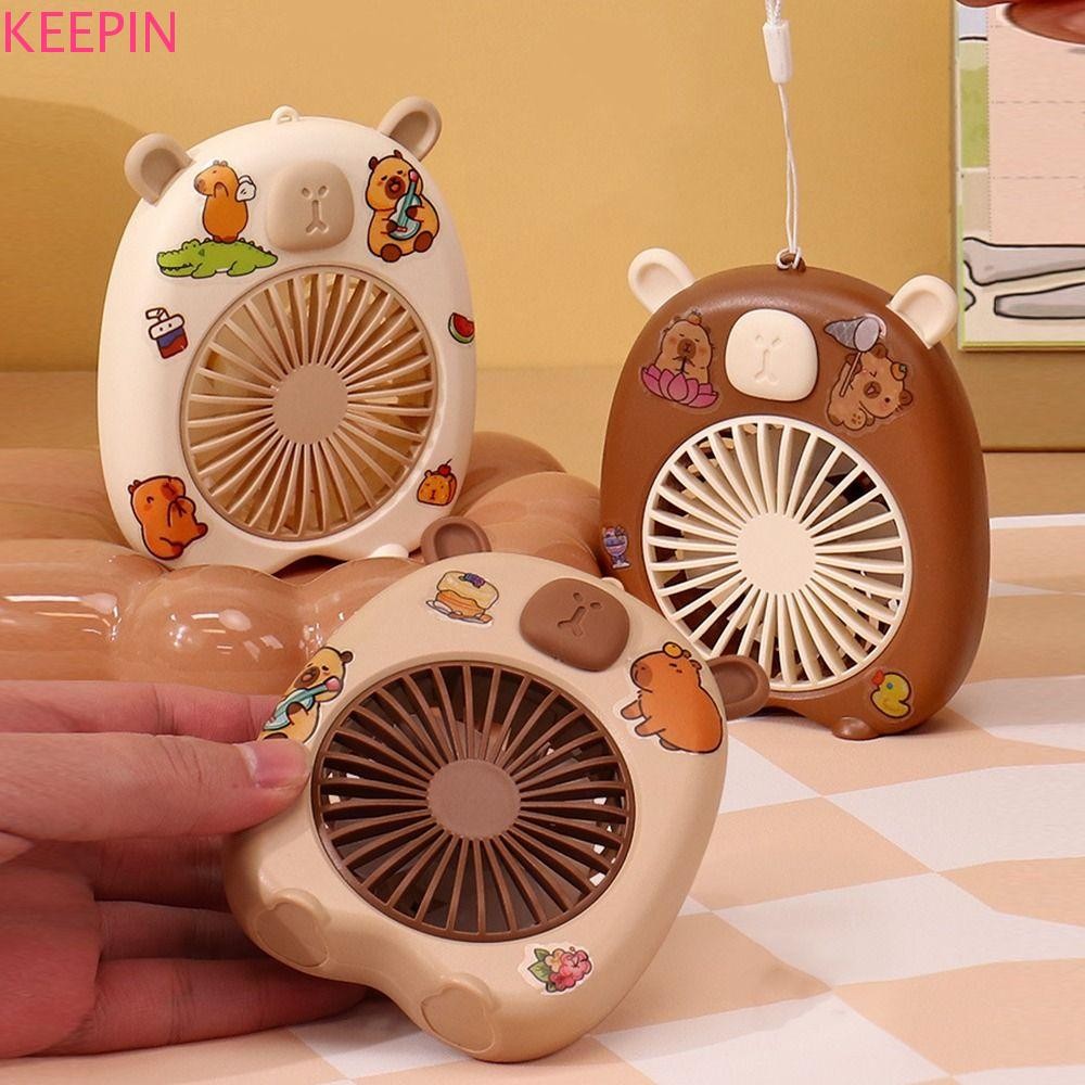 Keepin Mini Capybara Fan, Portable Creative Cute Capybara Fan, ของขวัญ ...