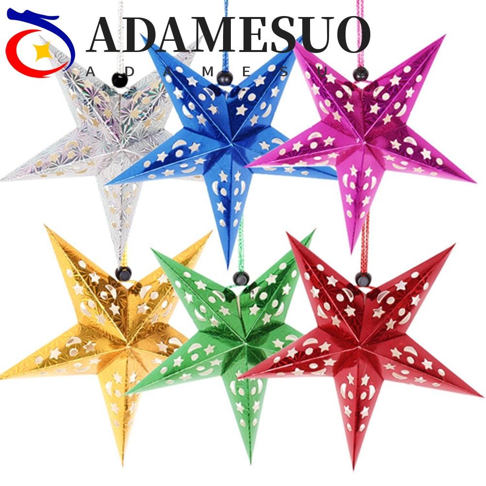 ADAMESUO กระดาษ Star DIY เลเซอร์โคมไฟกระดาษ Christmas Party วันเกิดแขวนตกแต่ง | Shopee Thailand