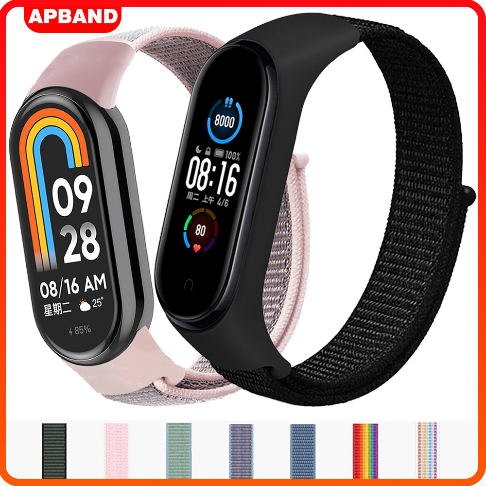 เข็มขัดไนลอน for Xiaomi Mi Band 8 เข็มขัด Mi Band 7/6/5/4/3 อุปกรณ์เสริมสำหรับเข็มขัดกีฬา for ...