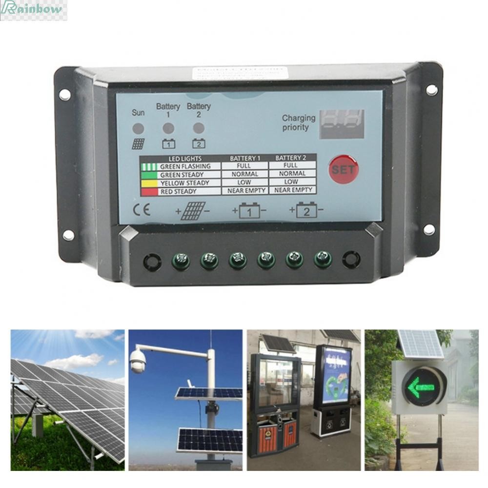 Dual-Battery Solar Controller Built-in Safety Features Overcharging ...