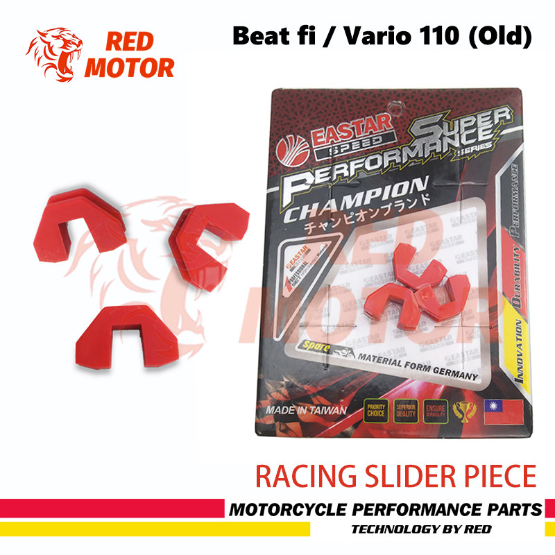 3 ชิ้น/เซ็ตง Racing Red Slider เลื่อนสีแดง Beat / Beat Fi / Vario 110 ...