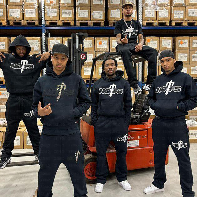 ผู้ชาย Y2k Hip Hop Street Casual Letter พิมพ์ Hooded Sweatshirt ...