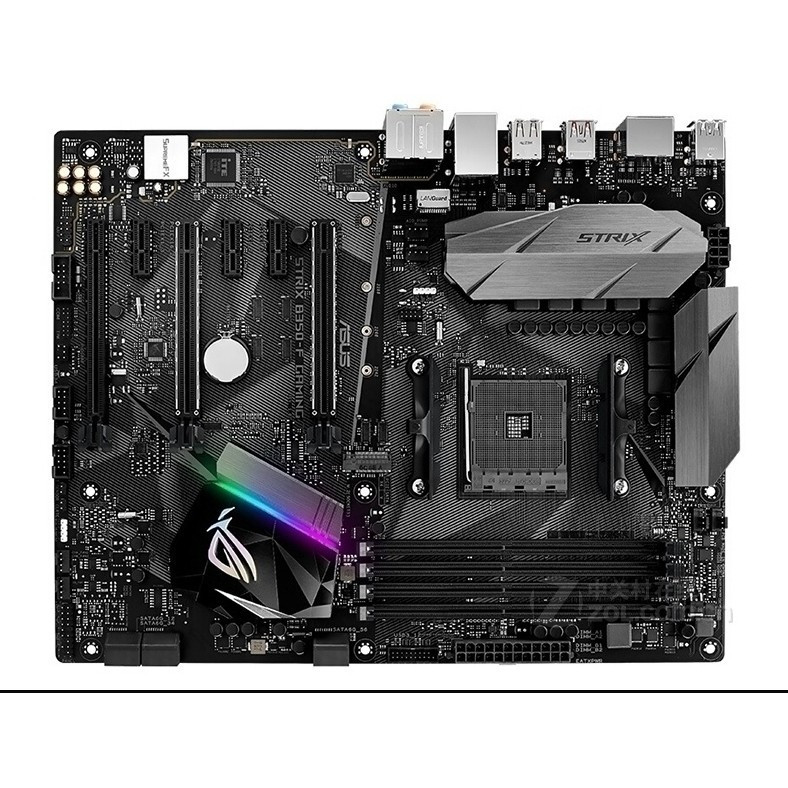 บอร์ดเกมมิ่ง Asus ROG STRIX B350-F บอร์ดเดี่ยวพร้อมแผ่นกั้น บอร์ด AM4 ...