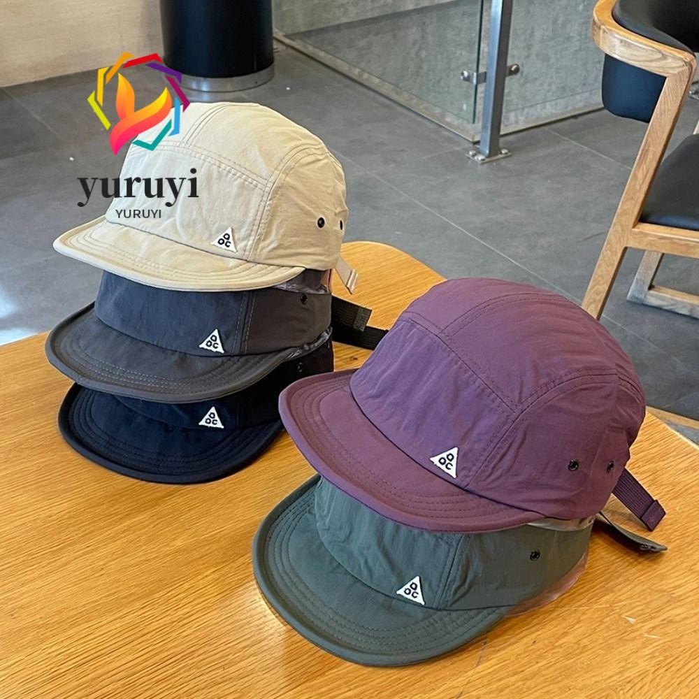 หมวกเบสบอล YURUYI, หมวกกันแดดปีกสั้นป้องกันแสงแดด, หมวกกันแดดแบบปรับได้แห้งเร็ว | Shopee Thailand