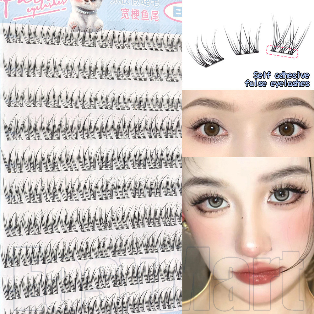 120 ชิ้น/กล่องกาวฟรีหางปลาขนตาปลอม - Single Cluster Eyelash Extension ...