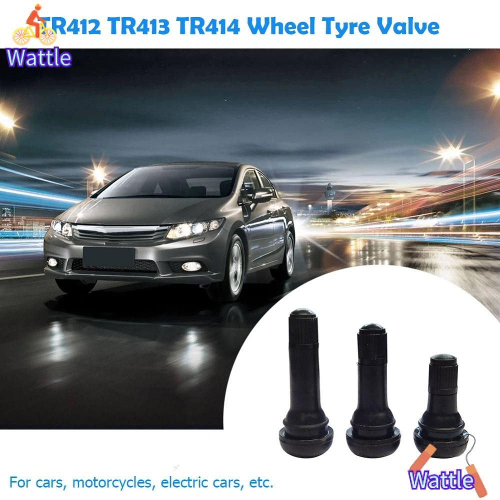 Wattle 4 ชิ้น Tubeless Tyre วาล์ว, ยาง TR412/TR413/TR414 รถยางสูญญากาศวาล์ว, ชิ้นส่วนล้ออ ...
