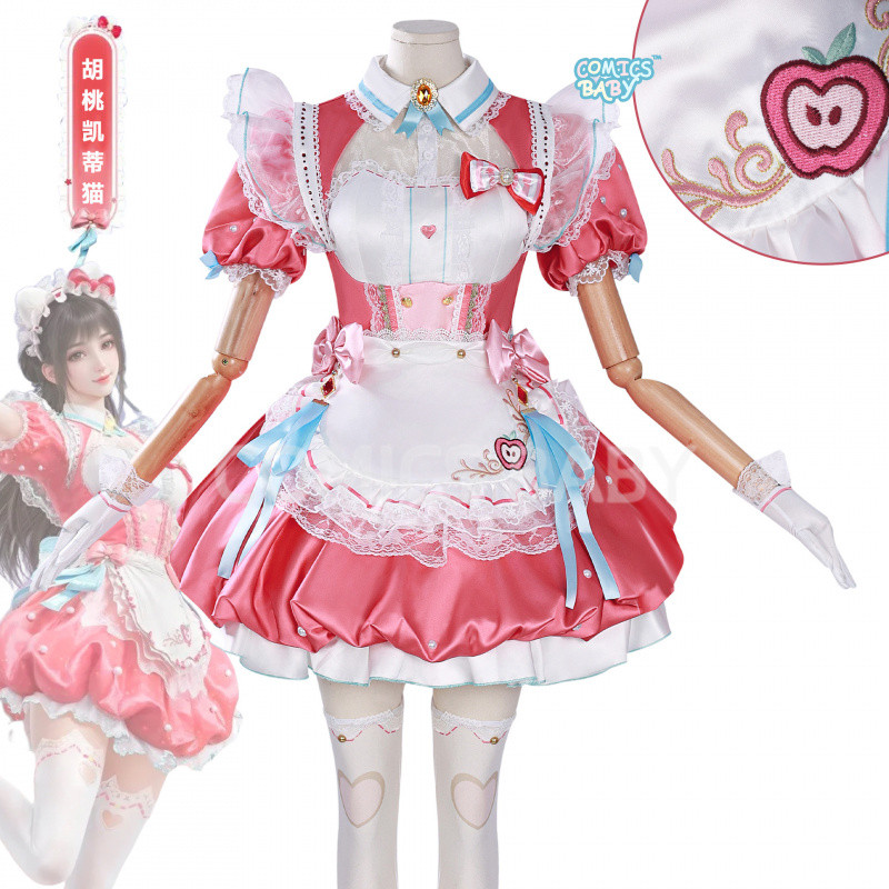 Naraka: Bladepoint‌ HUTAO Hello Kitty Linkage cosplay Costume เกม อะนิเ ...