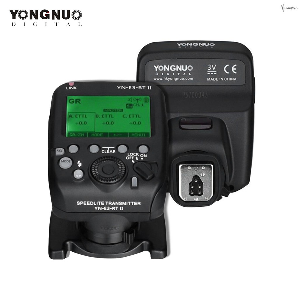 Yongnuo YN-E3-RT II บนกล้องแฟลช Speedlite เครื่องส่งสัญญาณแฟลช Trigger ...
