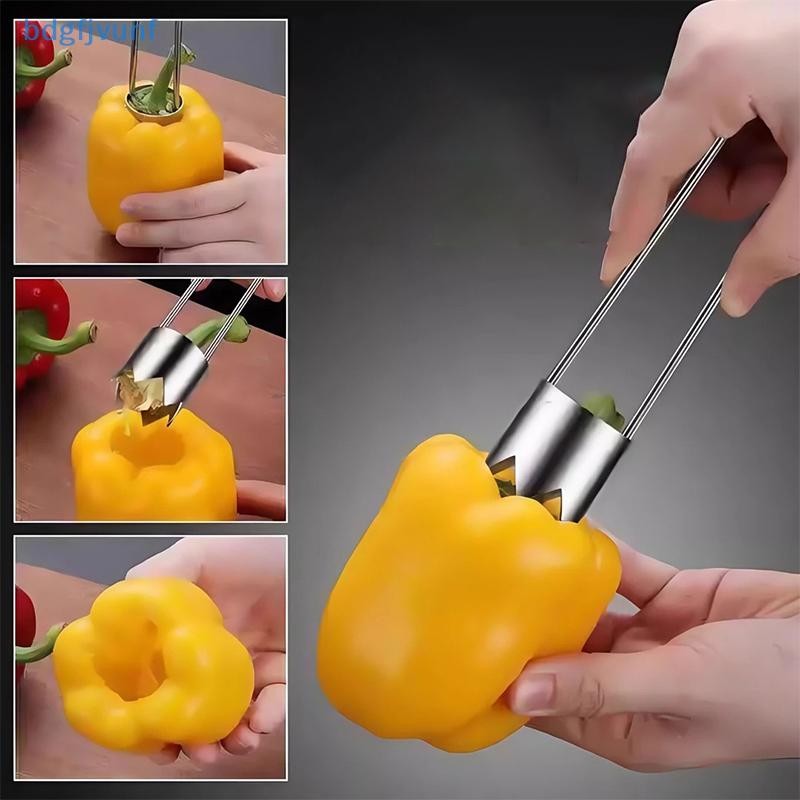 BDGF สแตนเลสผลไม้ Core Remover Pear Bell Peppers Pitter Extractor ...