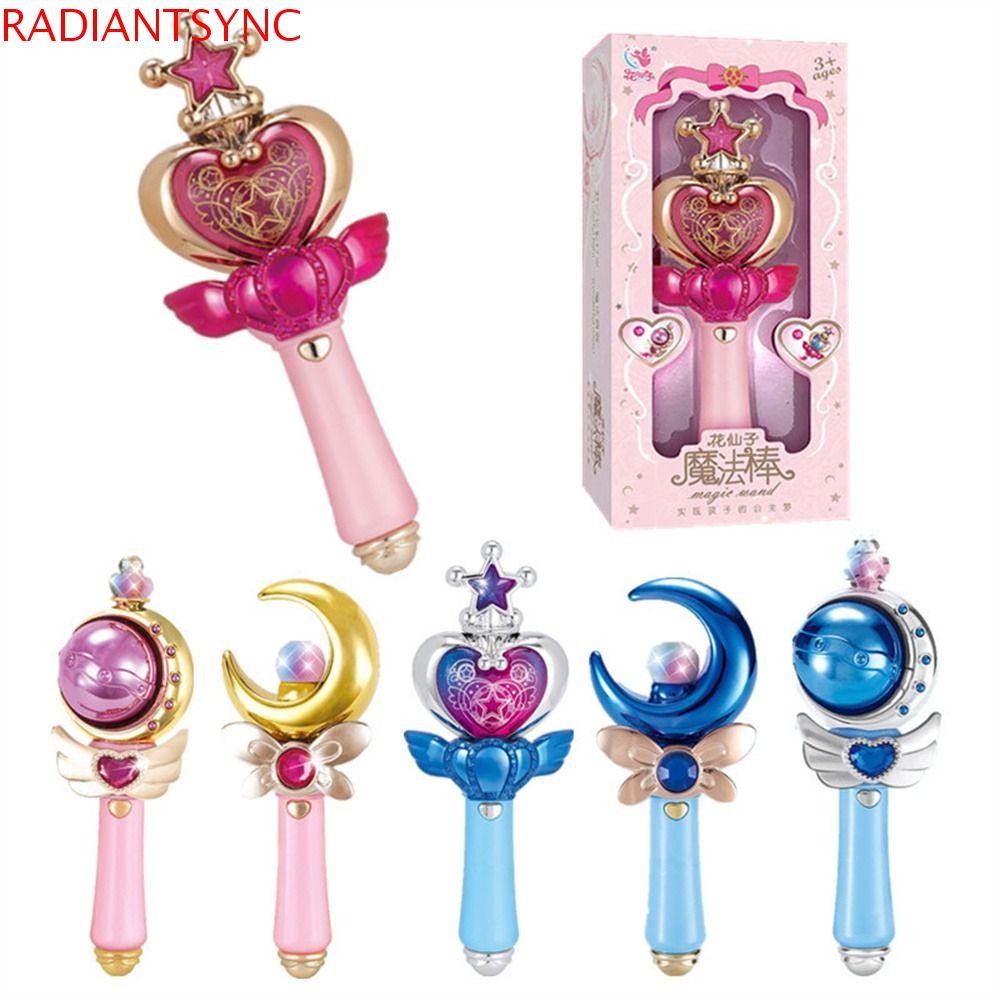 RADIANTSYNC สาว Magic Wand, ไฟ Led Sound Effect Moon Fairy Stick, เด็กแสง Stick พร้อมเพลงการ์ตูน ...