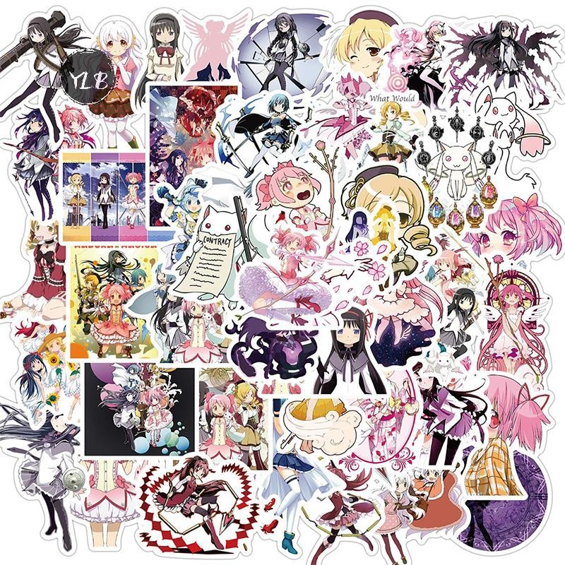 YLB> 50 ชิ้นการ์ตูน Magical Girl Madoka Graffiti สติ๊กเกอร์กระเป๋า ...