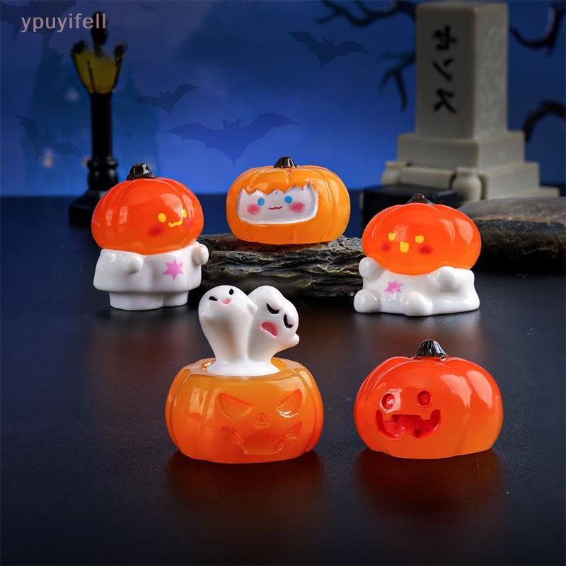 [YPU] น่ารักฮาโลวีน Micro ภูมิทัศน์ Miniature Figurines เรซิ่น Craft ...