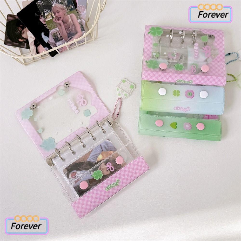 Forever Photocards Binder, PVC Cover Four-leaf Clover อัลบั้มรูปหลวม, 3 ...