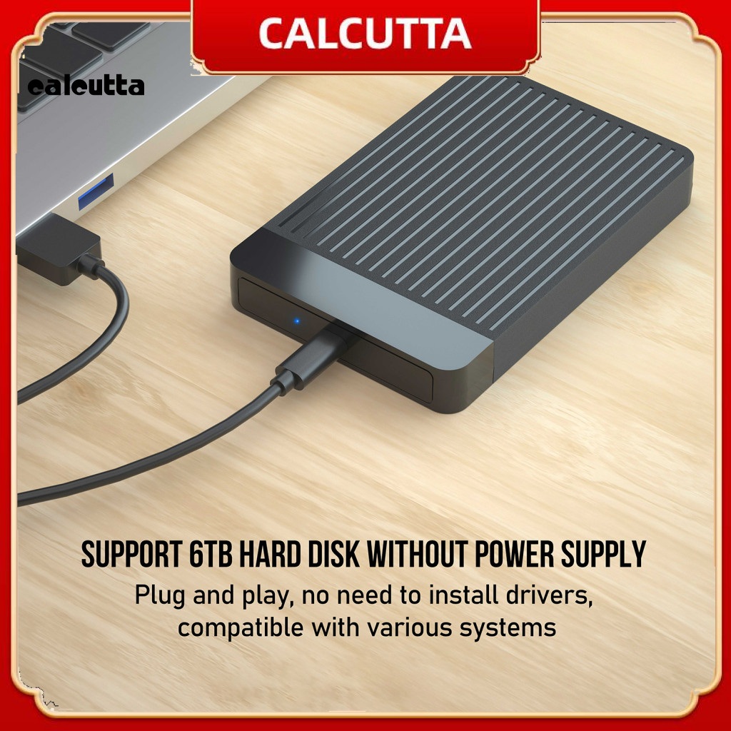 [calcutta] กล่องดิสก์ภายนอก 6TB 6Gbps อุปกรณ์เสริมคอมพิวเตอร์ USB30 HDD Enclosure Hard Disk Case ...