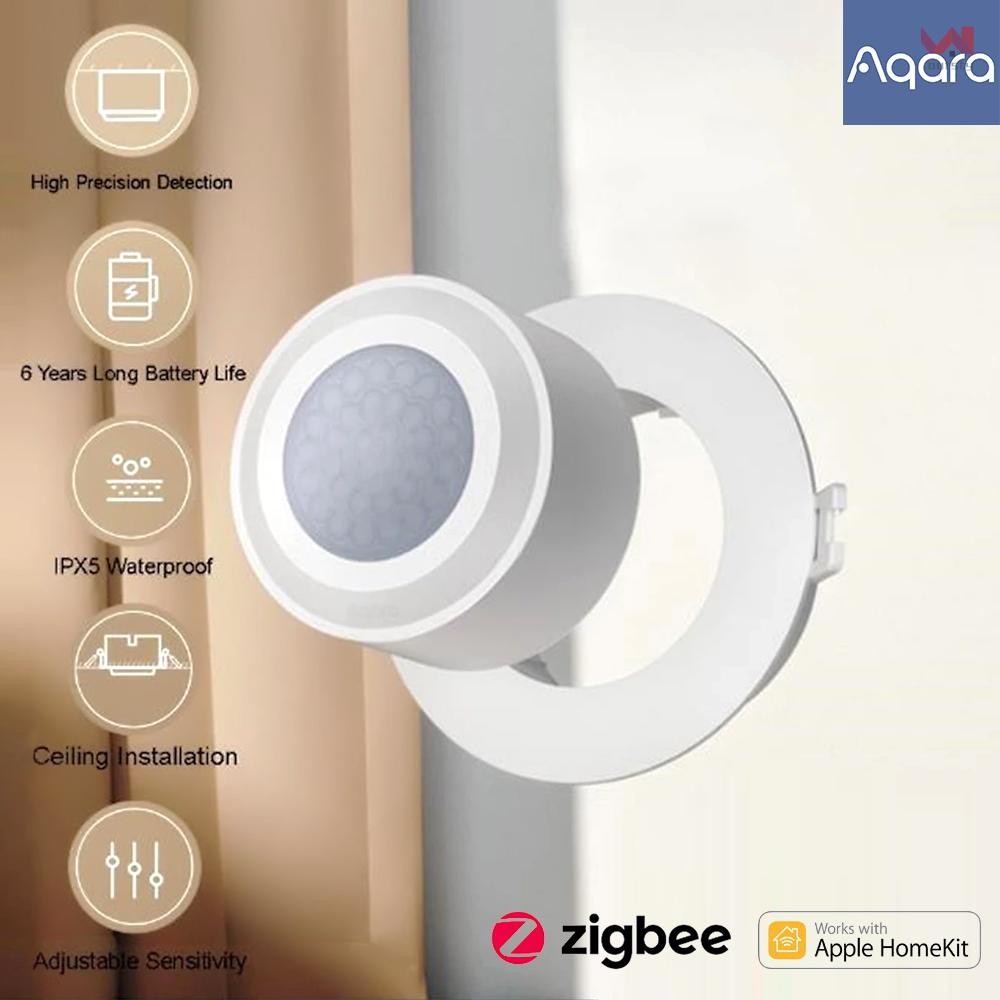 Aqara ความแม่นยําสูง Human Body Sensor Motion Sensor Zigbee 3.0 ไร้สาย Smart Movement IPX5 กัน ...