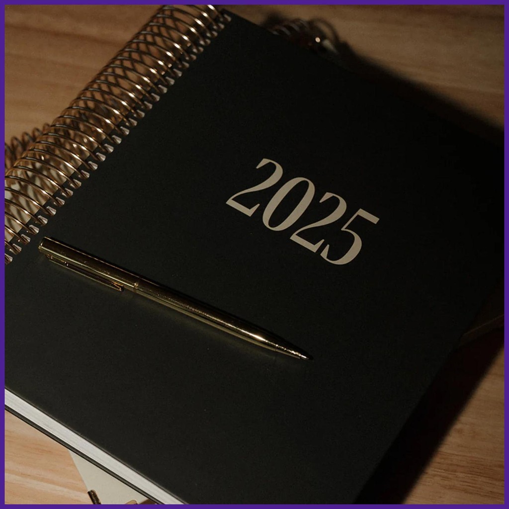 2025 นัดหมาย Book Planner Professional Daily Diary Journal Daily Hourly ...