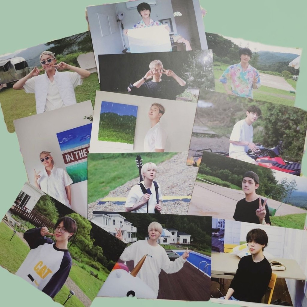 Kpop merch BTS BTS เจ้าหน้าที่ Zhou Fu กระเป๋า Photocard โปสการ์ด ...
