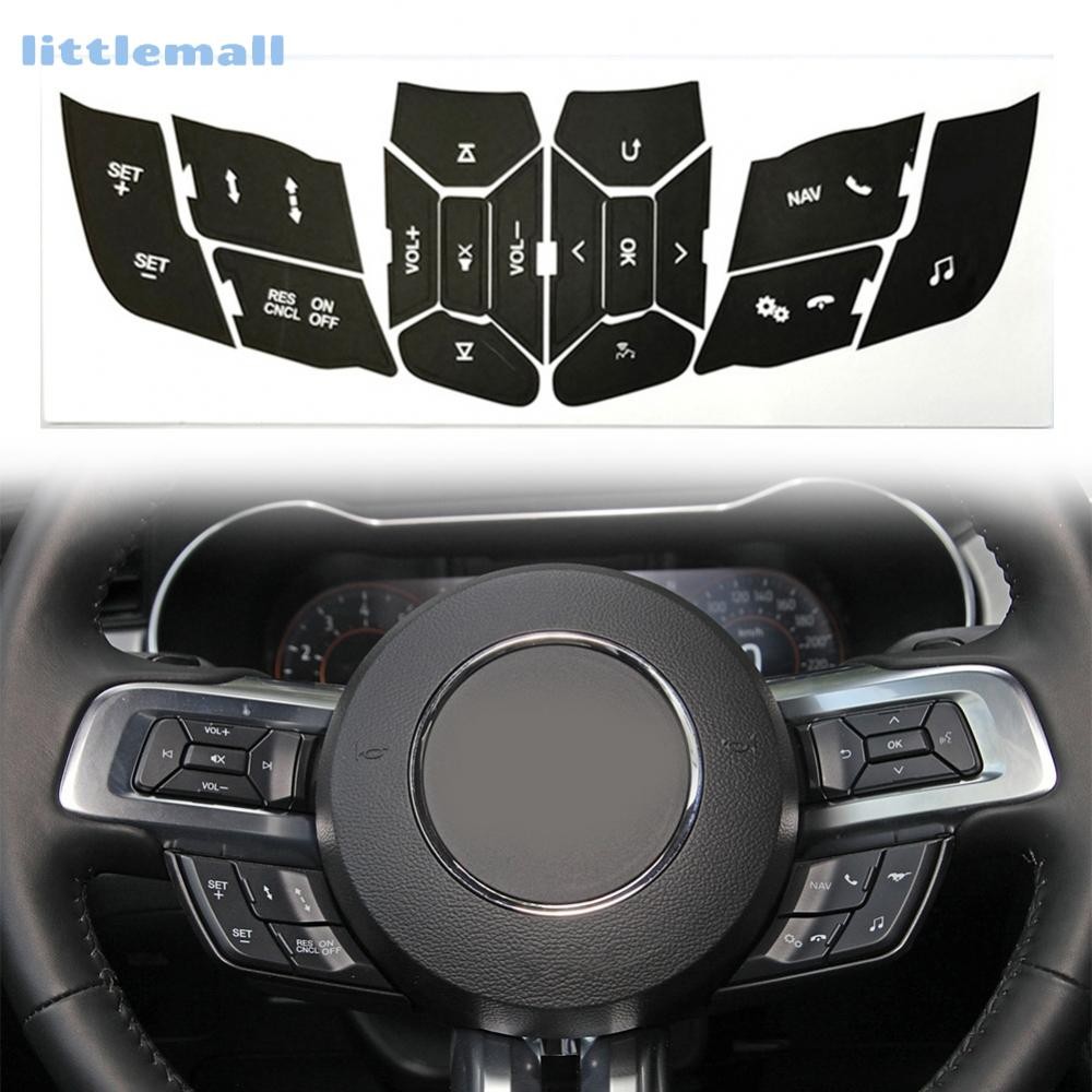 สําหรับ FORD สําหรับ MUSTARG พวงมาลัยปุ่ม Overlay สติกเกอร์เหมาะกับปี ...