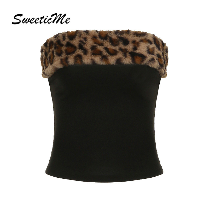 SweeticMe ผู้หญิง 2025 ใหม่แฟชั่นเสือดาว Slim Fit เซ็กซี่ All Match ...