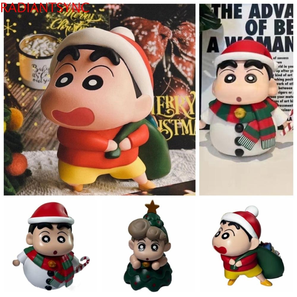 Radiantsync Crayon Shin-Chan อะนิเมะรูป,คริสต์มาส Snowman Shinnosuke Nohara รูป,ของเล่น PVC ...