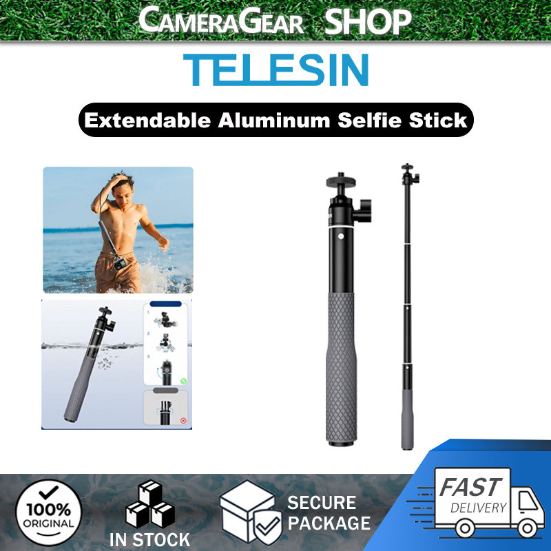 TELESIN 360° Rotatable Waterproof Selfie Stick for GoPro Hero 13/12/11 ...