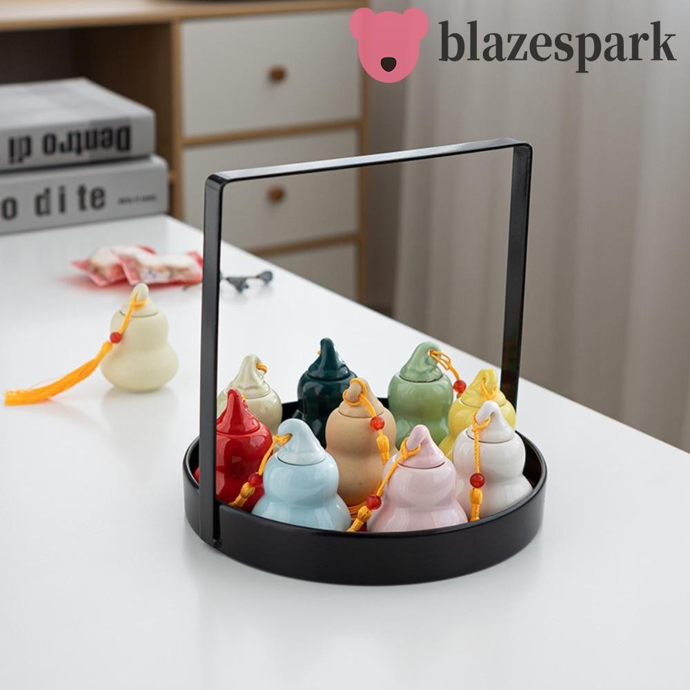 Blazespark เซรามิค Gourd Pill ขวด, สไตล์จีนพู่แป้งขวด, Creative 10/30/50/70ml ฟื้นฟูยาสามารถ ...