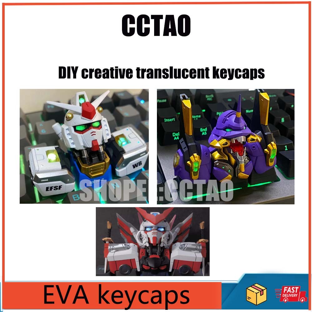 Yuanzu Gundam Mech Illuminates EVA Initial Mechanical Keyboard Keycaps ...