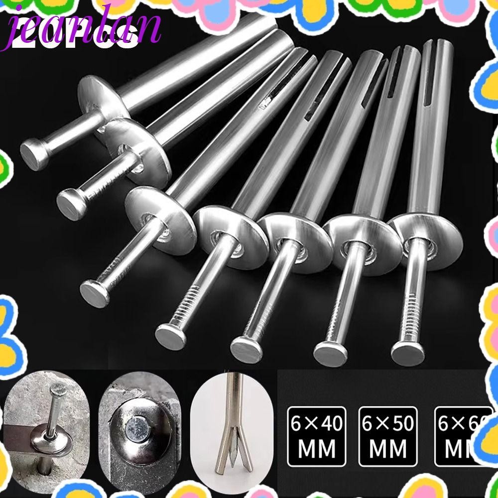 Jeanlan Rivet Assortment Kit, Knock Type ค้อนเหล็กไดรฟ์ Rivet, M6 Fastener ผนังคอนกรีต ...