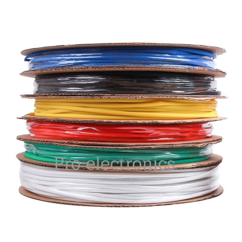 ท่อหดความร้อนซิลิโคน ท่อหดความร้อน หลากสี (ราคาต่อ 1ม้วน) 1mm 2mm 3mm ...