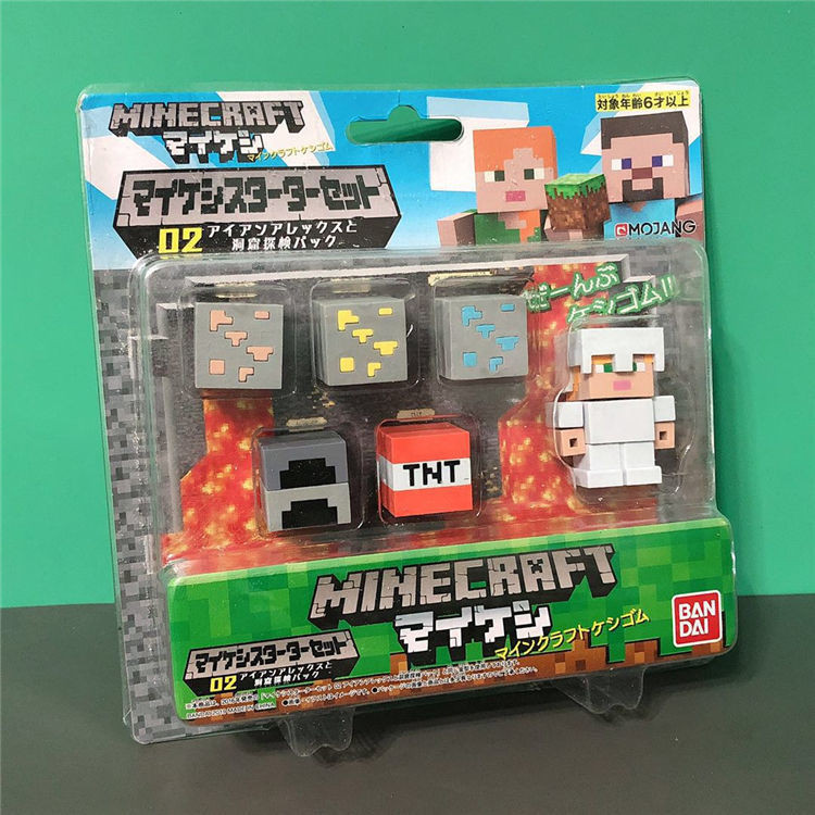ขายร้อน [7259 คนสะสม] ฟิกเกอร์โมเดล Bandai Minecraft My World บล็อก ...