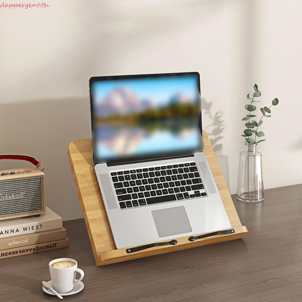DAPPERGENT ขาตั้งหนังสือไม้, 8 มุมเอียงปรับได้สบายอ่านผู้ถืออ่านหนังสือ, Creative Multi ...
