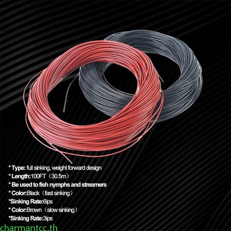 Charmantcc Fly Line 100 FT สำหรับการตกปลาแบบ fly fishing ระดับกลาง มี ...