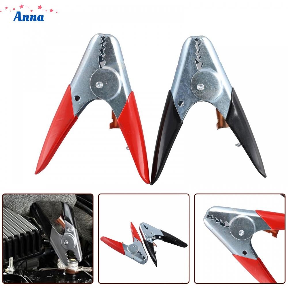 【Anna】Heavy Duty 6.1x4.44x1.06 Inch Black+red Cable Clamps Cable Ends ...