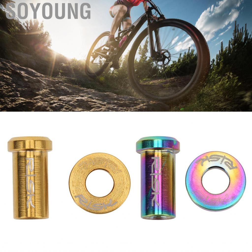 Soyoung RISK เบรค Caliper NUT สนิมไทเทเนียม C CLAMP คงที่พร้อมเครื่อง ...