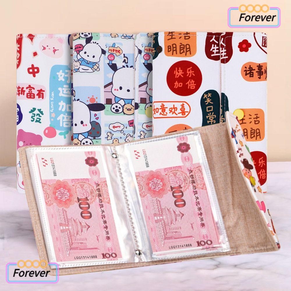 Forever 100 ซองประหยัดเงิน Challenge, น่ารักการ์ตูน Mini Binder Saving ...