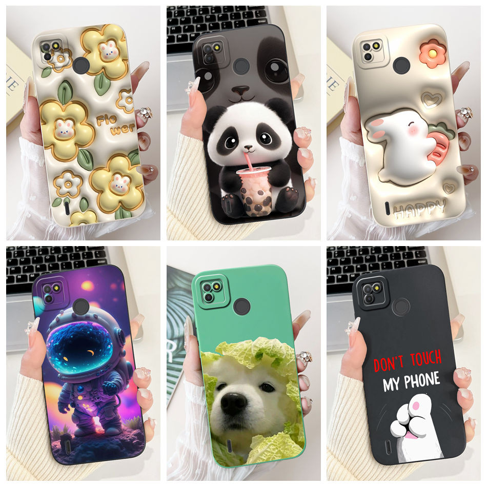 Tecno Pop 4 Air / Pop 4 Lte เคสซิลิโคนอ่อนนุ่มการ์ตูนแพนด้าน่ารัก Pop4 ...
