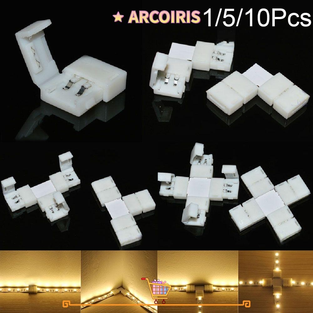 Arcoiris 1/5/10 ชิ้น LED Strip Connector Solderless Clip-on Coupler PCB ...