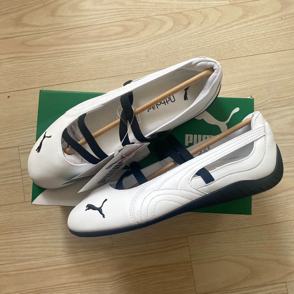 Puma Speedcat Ballet White Black Womens Mary Jane รองเท้าผ้าใบหลาย S100 ...