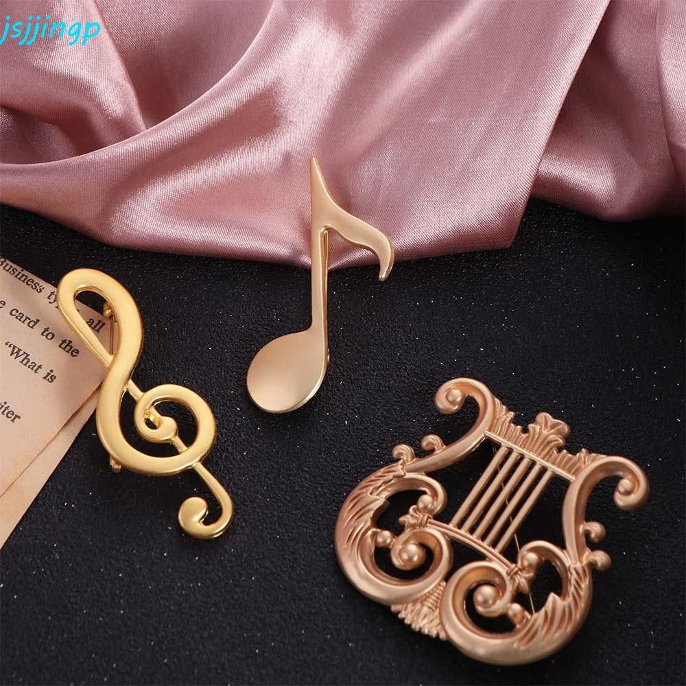 Jsjjingp Treble Clef Pins, เครื่องดนตรี Vintage Eighth Note Pin, แฟชั่น ...
