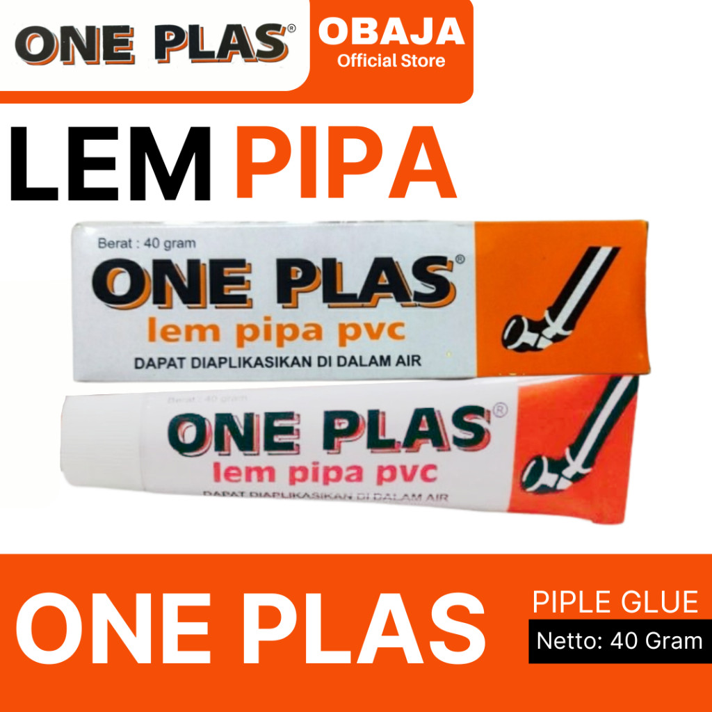 Oneplas PVC Fitting Pipe Glue/Patlon Tube Pipe/One plas Paralon Anti ...