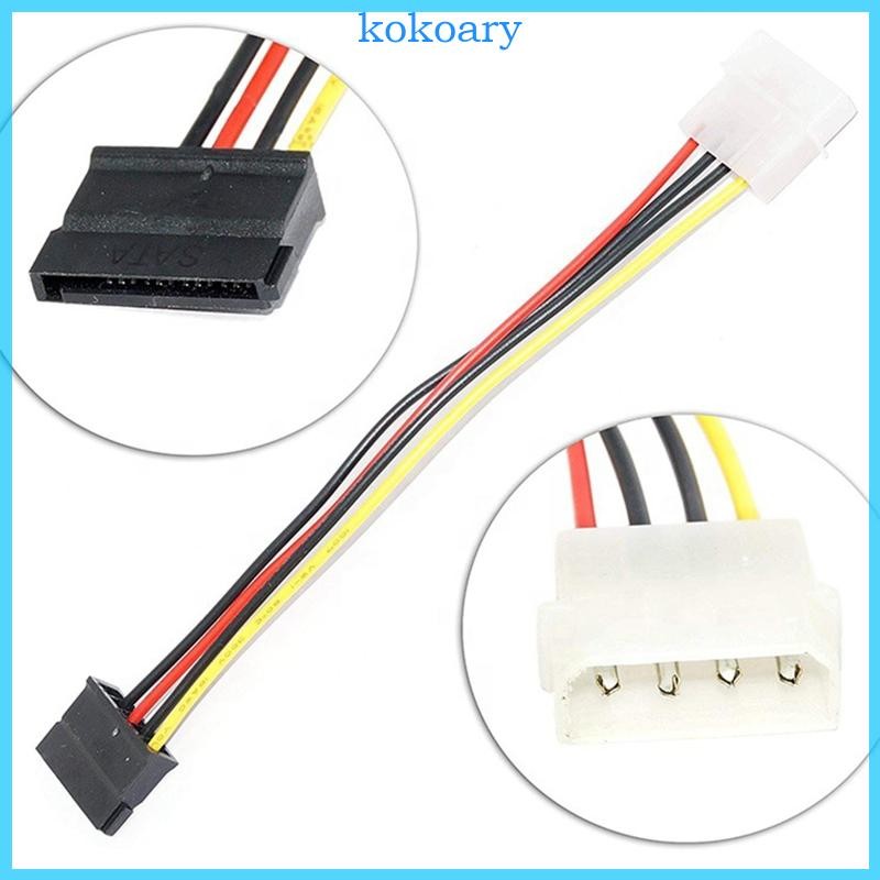 Kok 4 Pin IDE Molex to Serial Hard Drive Power Supply 4P Extension ...